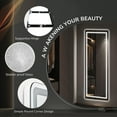 Full Length Mirror with Lights, 64"x21" LED Full Body Mirror, Free ...
