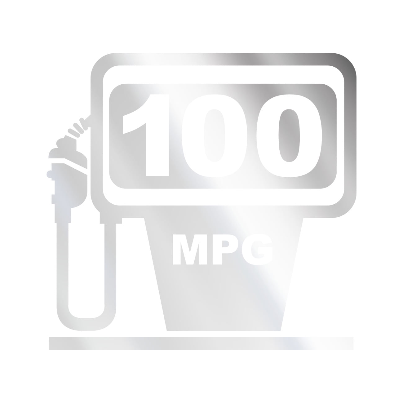 100 MPG Sticker Decal Die Cut - Self Adhesive Vinyl - Weatherproof ...