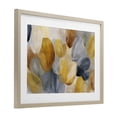 Stupell Industries Warm Oblong Layered Shapes Birch Framed Print Under ...