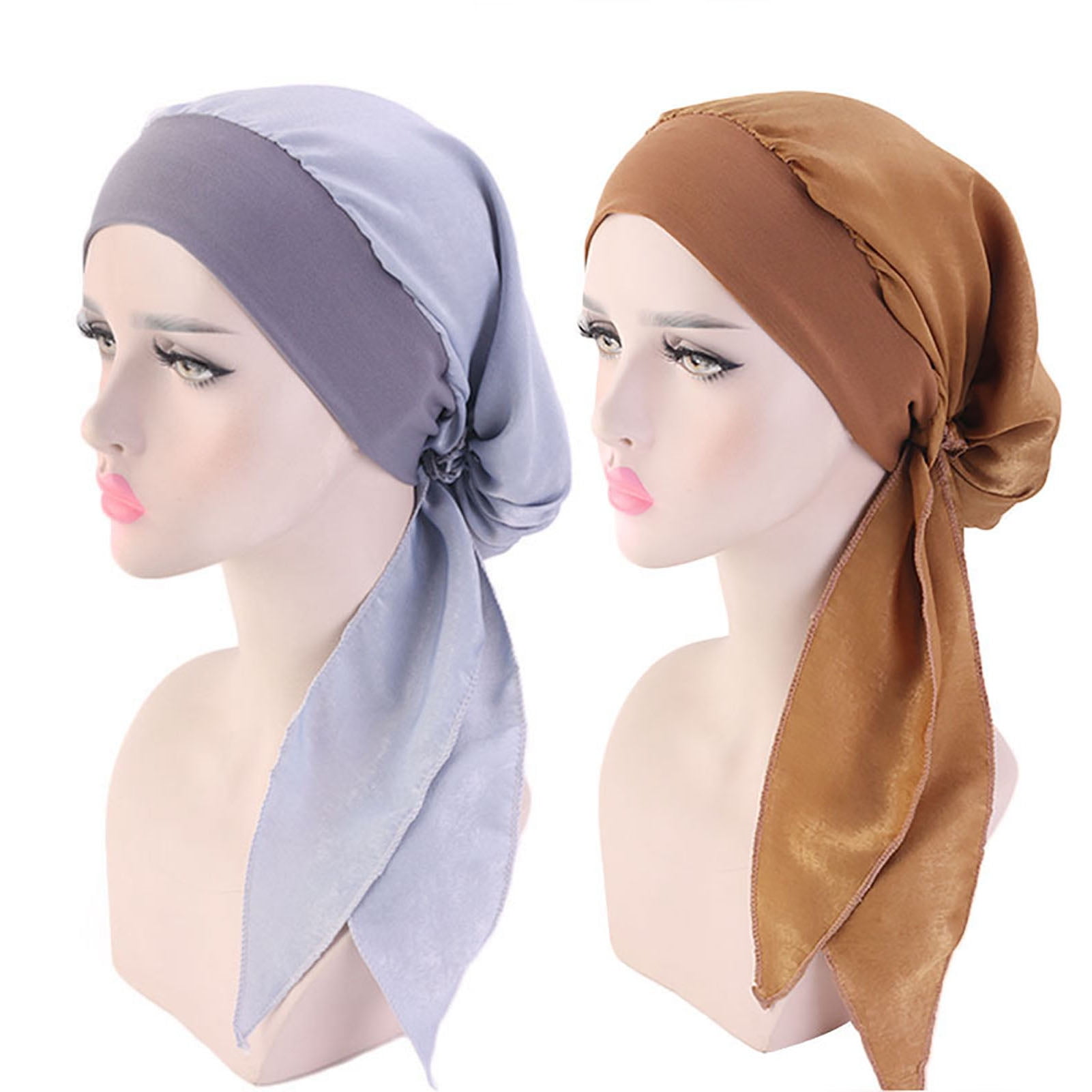 Travelwant Satin Bonnet Head Scarf Sleeping Cap Headwear Head Wrap ...