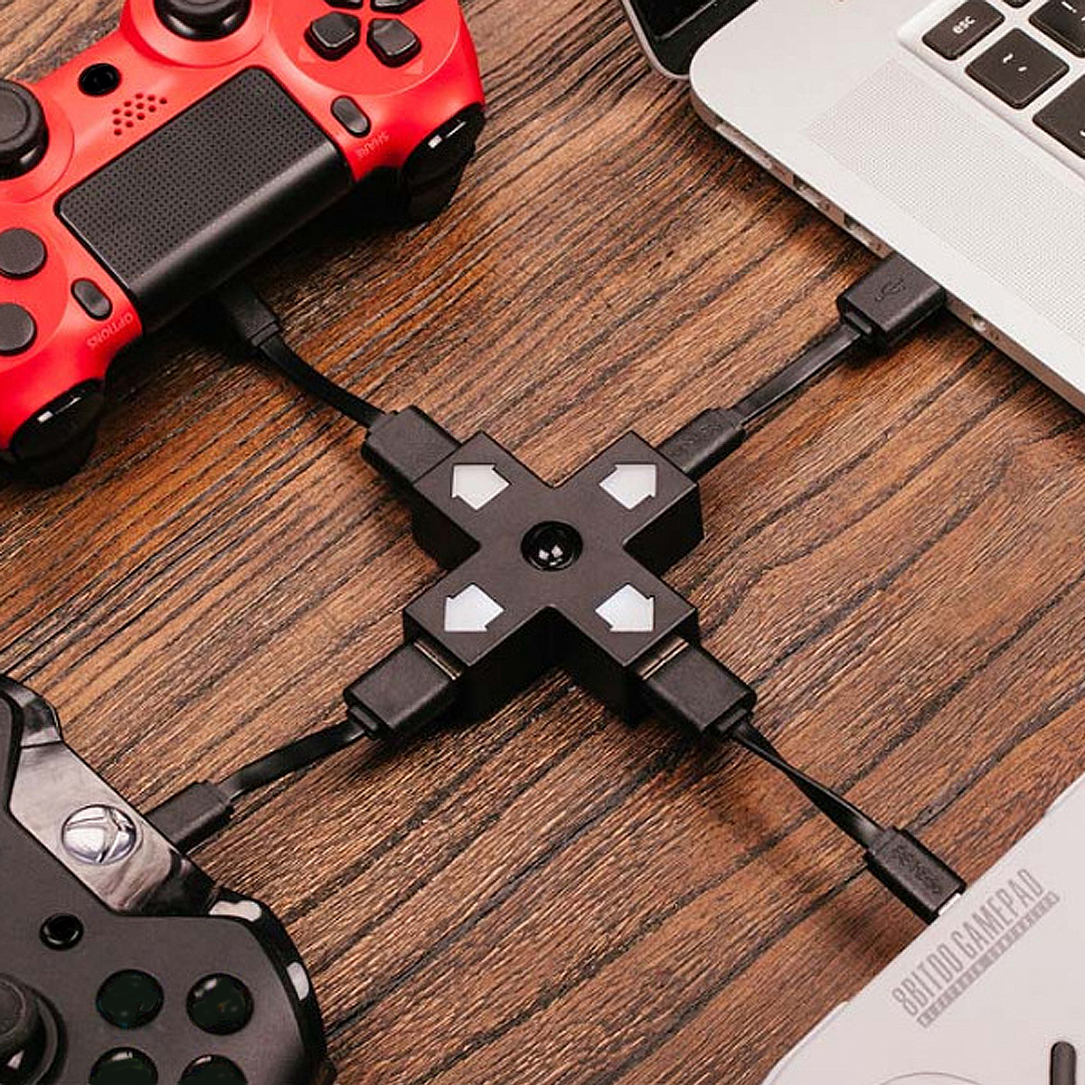8Bitdo Dpad USB Expansion Hub Multifunctional Splitter LED Direction ...
