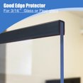 Self Adhesive U Channel Rubber Edge Trim, Rubber EPDM Material, Black ...