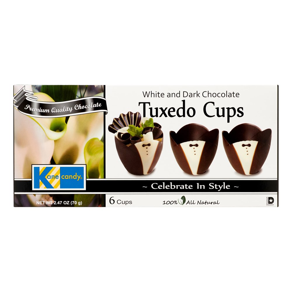 Kane Candy Tuxedo Cups, White and Dark Chocolate, 2.47 Oz - Walmart.com ...