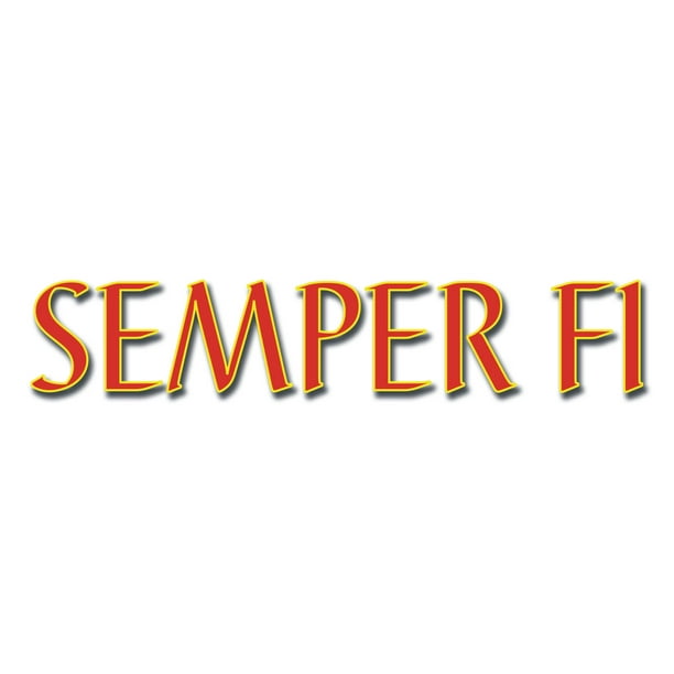 6 Inch USMC SEMPER FI VINYL STICKER TRANSFER DECAL - Walmart.com