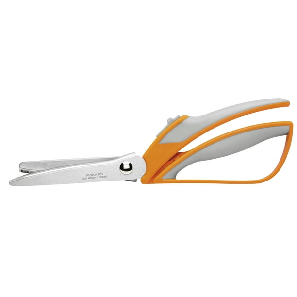 Fiskars Easy Action Pinking Shears, 10.5 inch, Orange and Gray ...