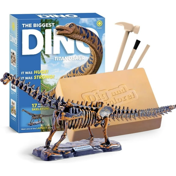 National Geographic Dino Egg Dig Kit, 2 Dinosaur Figures, Science Kit ...
