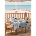 Black Cat Reading in Bed Rectangle Outdoor Tablecloth with Umbrella ...