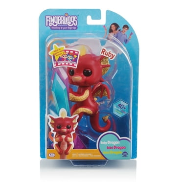 Fingerlings Baby Giraffe - Lil' G (Blue) - Friendly Interactive Toy by ...