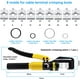 HSEAMALL 10Tons Hydraulic Crimping Tool 9 Dies, Electric Battery Cable ...