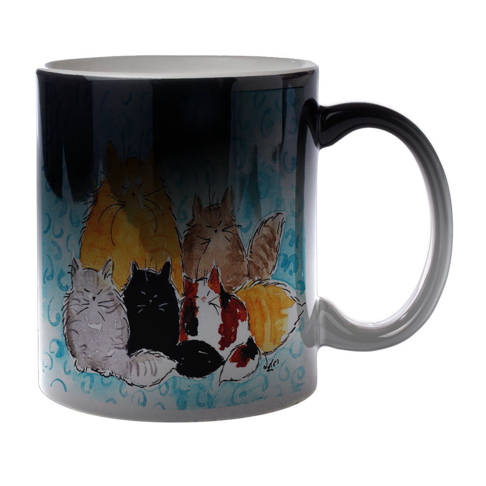 KuzmarK Black Heat Morph Color Changing Coffee Cup Mug 11 Ounce - Maine ...