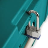 Free Shipping! Sterilite Large Lockable Plastic Footlocker with Wheels ...