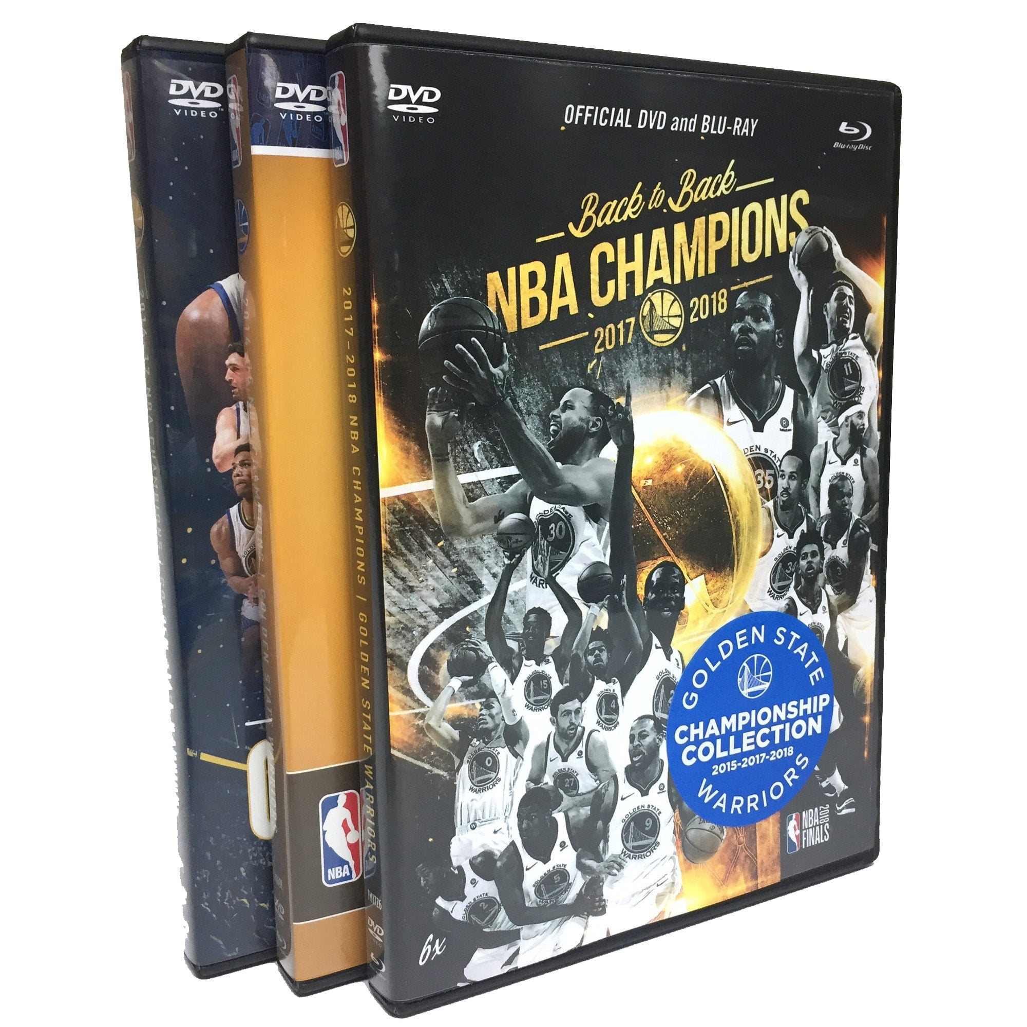 Golden State Warriors 2015-17-18 NBA Champs DVD Triple Pack - Walmart ...
