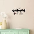 Ckraxd Fishbone Key Rack, Wrought Iron Wall Hook, Entryway Coat and ...