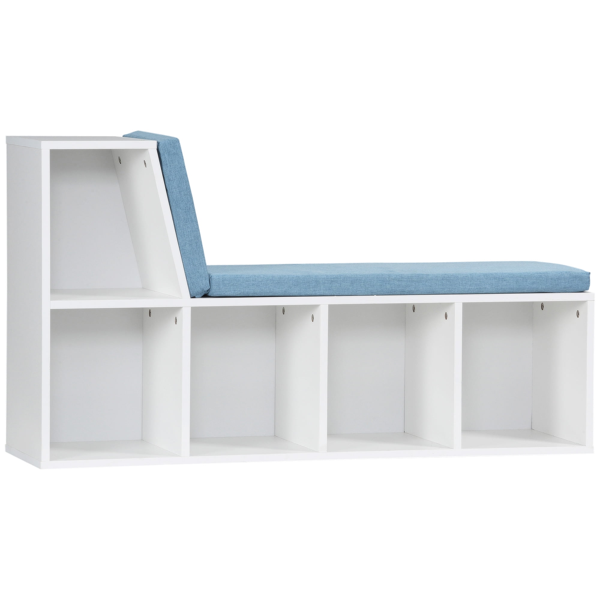 Click here for Homcom 5-Cubby Bookcase With Cushioned Reading Noo... prices
