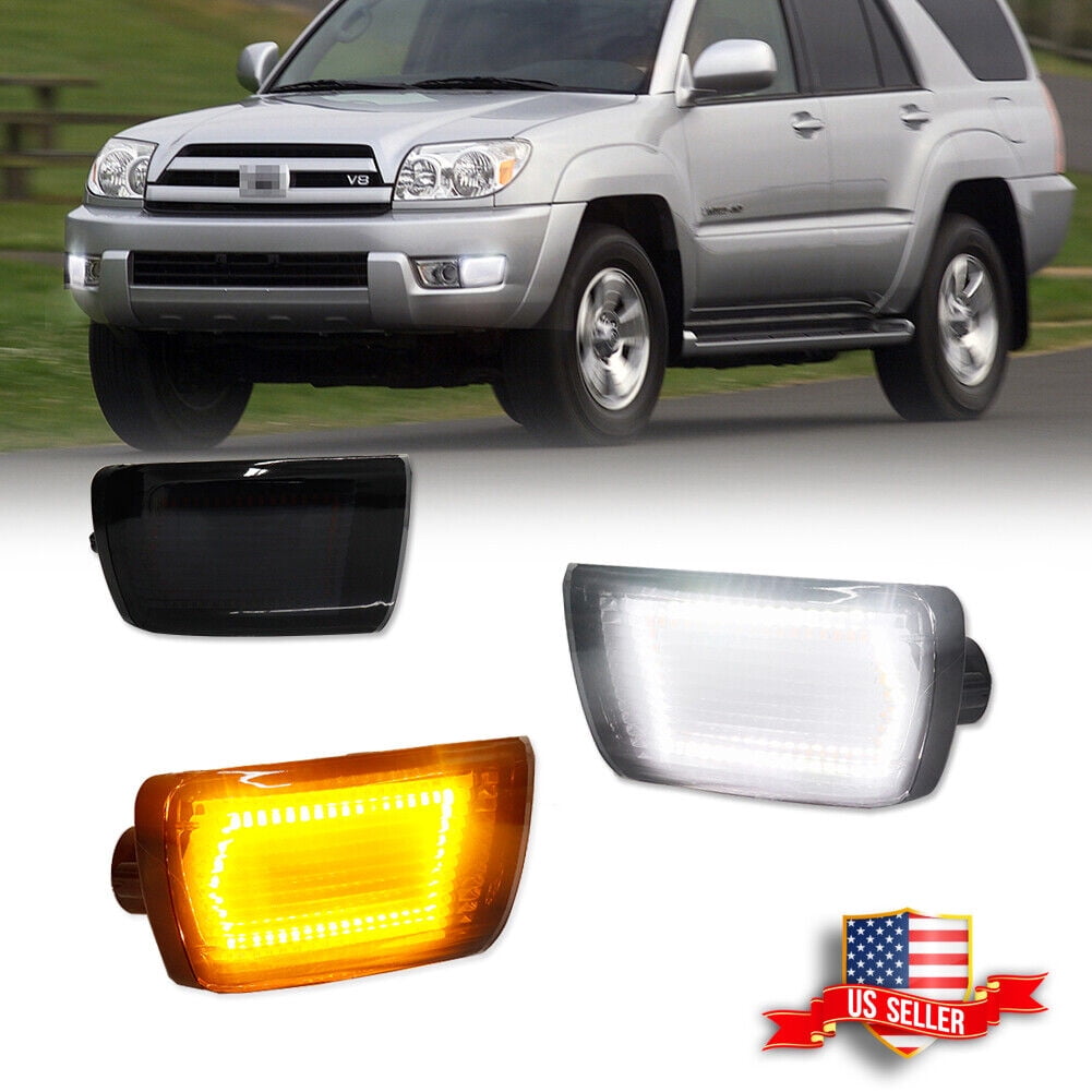 GTINTHEBOX Smoke Switchback LED Front Corner DRL Turn Signal Light For ...