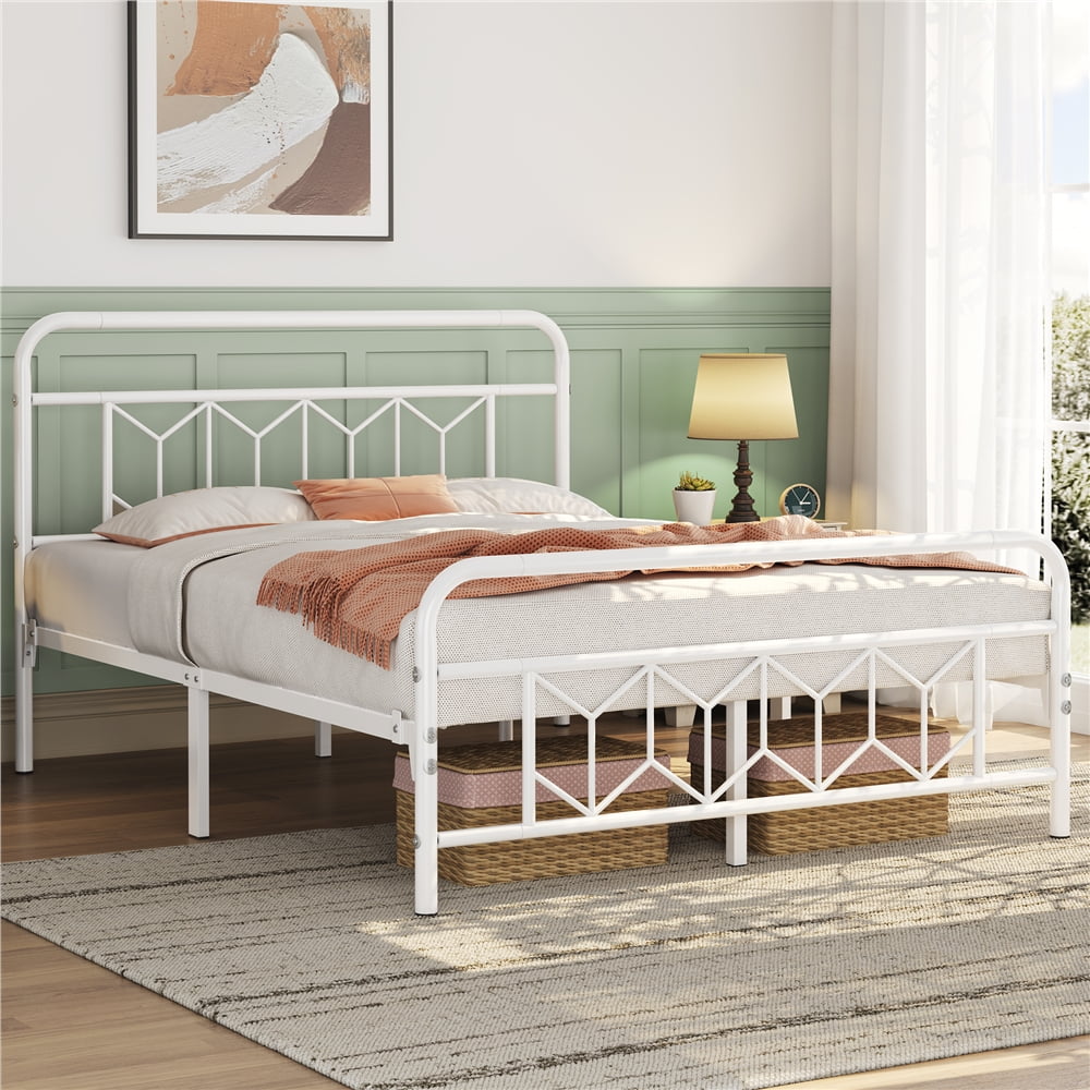 Click here for Fullfurnique Vintage Metal Platform Bed Frame With... prices