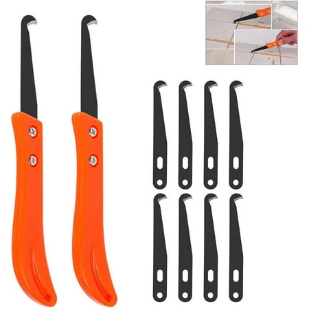 YDJKET 2pcs Caulk Joint Cleaner Knife + 10 Replaceable Blades, Wall ...