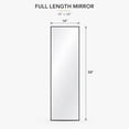 Easy4Home 58"x14" Rectangular Full Length Mirror Freestading Full Body ...