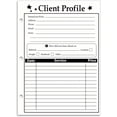 50pcs Client Profile Cards,3-Hole Client Profile Cards for Hair Stylist ...