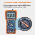 True RMS Digital Multimeter Tester, Auto-Ranging AC DC 20A Ohmmeter ...