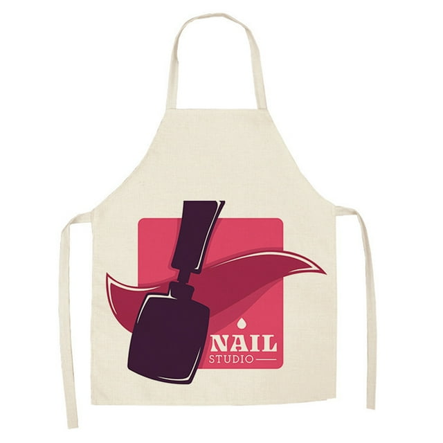 JeashCHAT Girls Apron Cosmetic Theme Cooking Apron Makeup Apron Modern ...