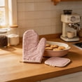 2 Pieces Oven Mitts And Pot Holders Set Heat Resistant Kitchen Gloves ...