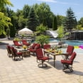 ARDEN 4-Pack Outdoor Patio Dining Chair Cushion, 20x44, Rain-Proof Seat ...