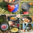Merryhome 11 Pcs Camping Cookware Set, Lightweight Pots and Pans ...