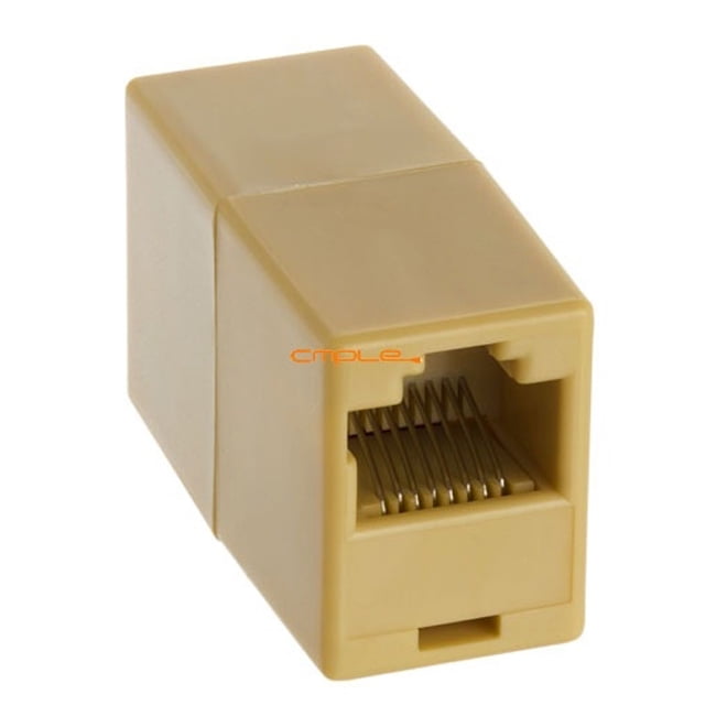cmple inline coupler rj45, cat5e, 8p8c straight beige - Walmart.com ...