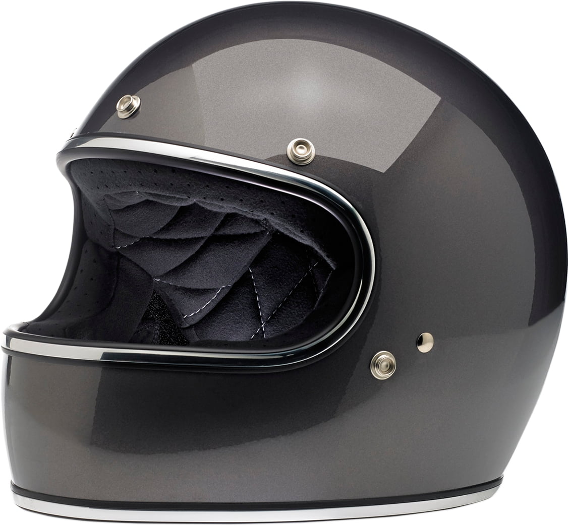 BILTWELL Gringo Full Face Solid Color Helmets Charcoal Metallic Sm ...