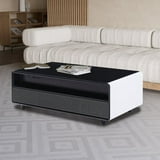 Modern Smart Coffee Table with Built-in Fridge, Bluetooth Speaker ...
