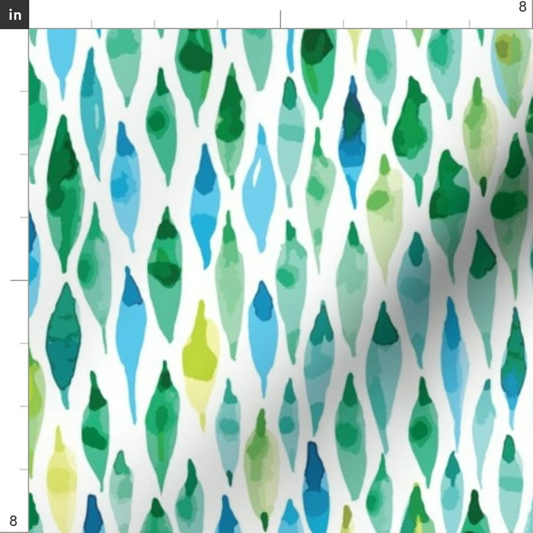 Blue And Lime Fabric