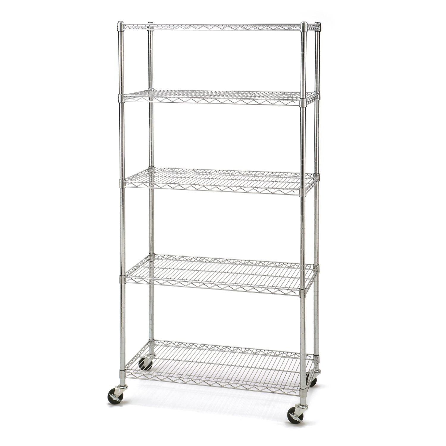 Click here for Seville Classics 5 Shelf Shelving With Wheels One... prices