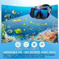Dry Snorkel Set,Panoramic Wide View Anti-Fog Scuba Diving Mask ...