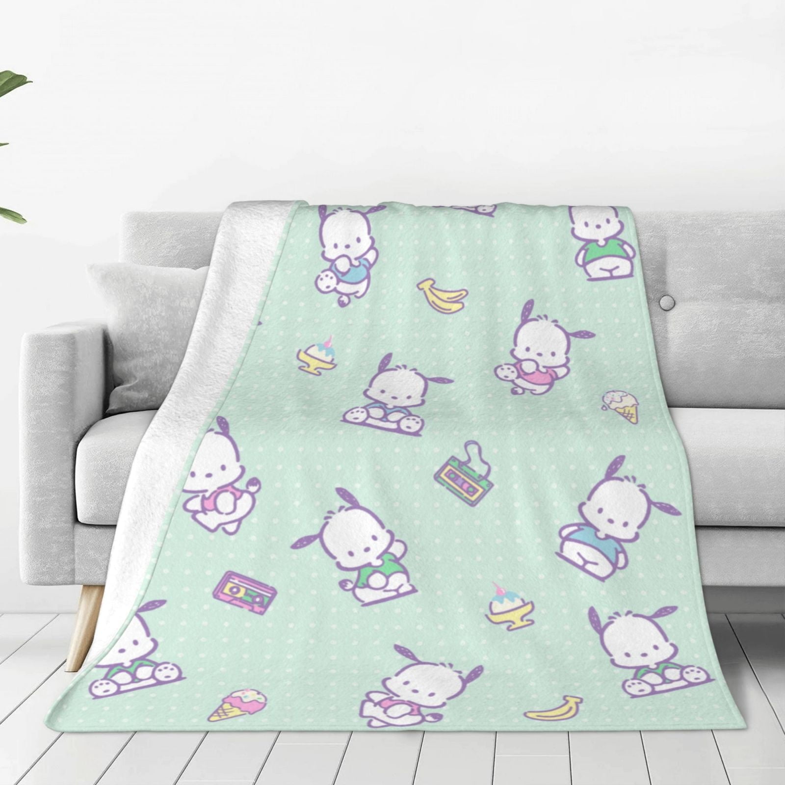 Click here for Officials Pochacco Fleece Blanket Super Soft Cozy... prices