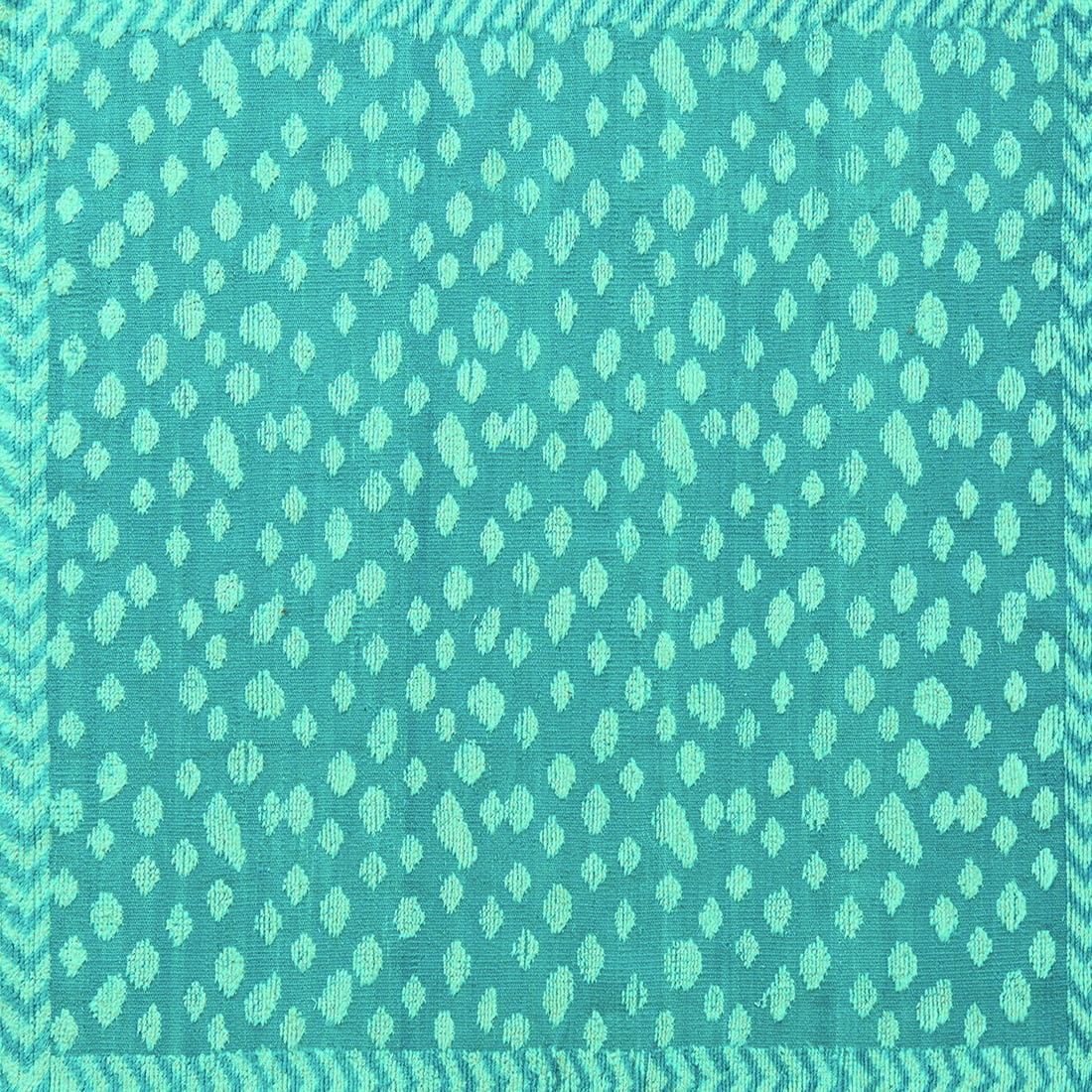 Ahgly Company Machine Washable Indoor Square Abstract Turquoise Blue ...