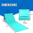 Bo-Toys Lightweight & Foldable Portable Beach Mat Lounge Chair with ...