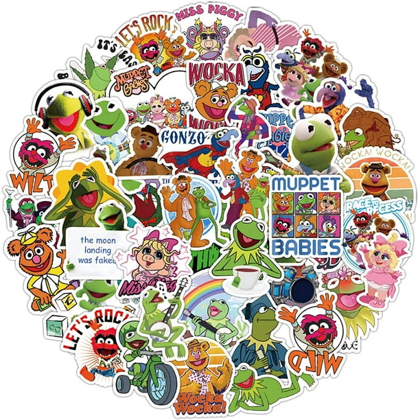THe Muppet Show Stickers Kermit The Frog Stickers 50pcs Funny Meme ...