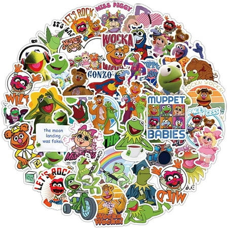 THe Muppet Show Stickers Kermit The Frog Stickers 50pcs Funny Meme ...