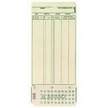 Time Clock Cards For Acroprint Atr480, Two Sides, 7.5 X 3.35, 50/pack ...