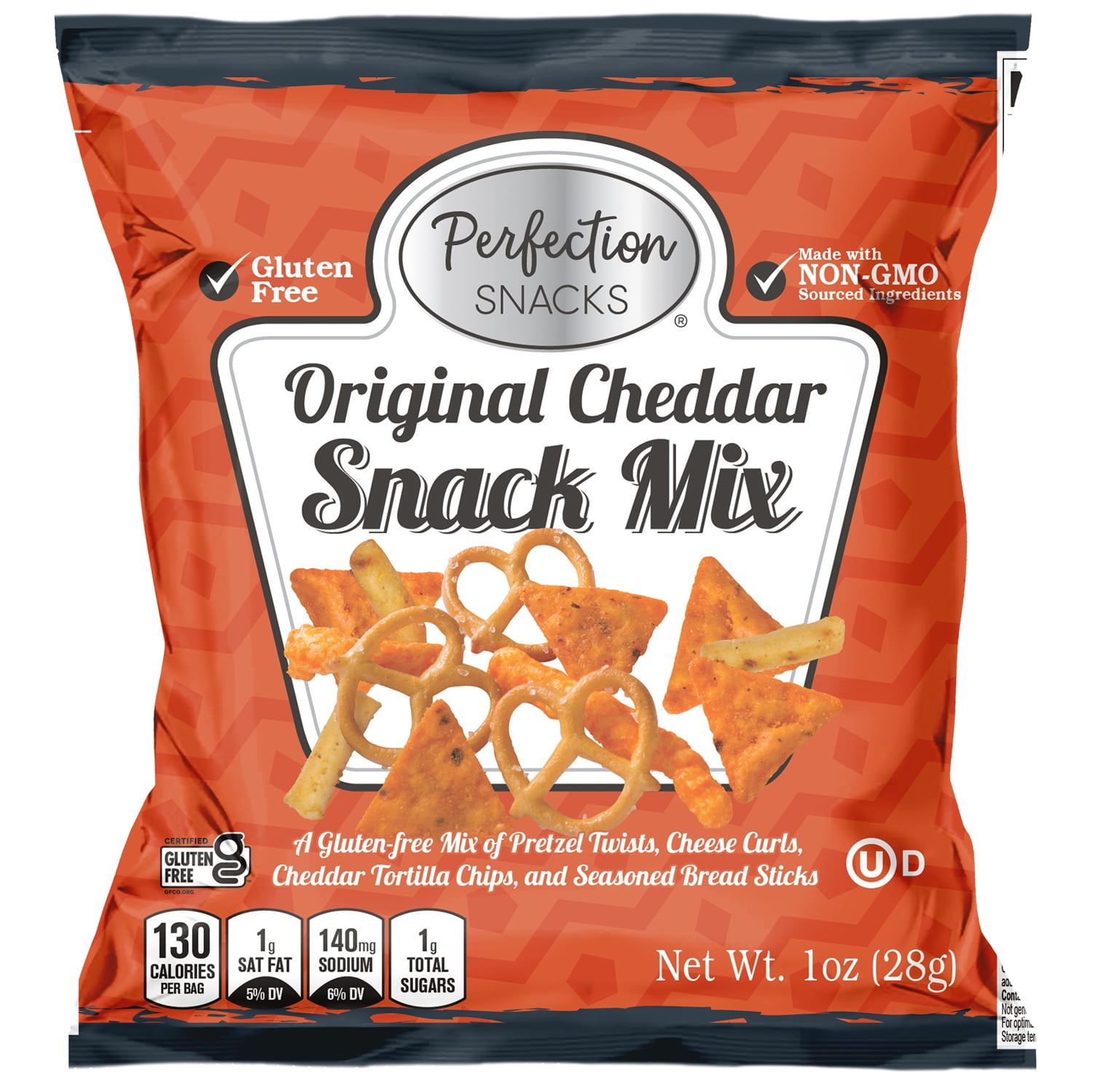 Perfection Snacks Original Cheddar Snack Mix, Gluten Free, 1oz Bag (20 ...