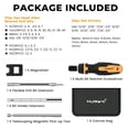 63PC Magnetic Ratcheting Screwdriver Bit Set – Multibit Screw Driver ...