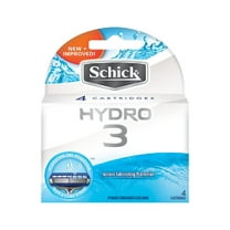 Schick Hydro3 Refill Blade Cartridges for Men, 4 ct - Walmart.com