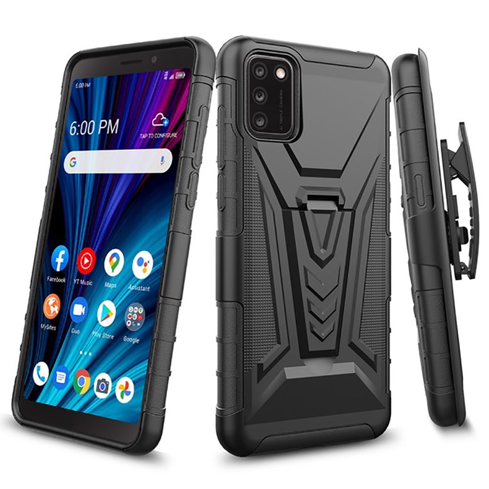 TJS Compatible with Alcatel TCL A3X A600DL Case with Tempered Glass ... TJS Compatible with Alcatel TCL A3X A600DL Case with Tempered Glass ...