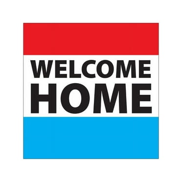 Welcome Home Red Yard Sign, 11pcs, Weather Resistant Plastic, Stakes ...