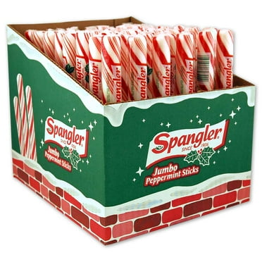 Red and White Peppermint Flavor Large Candy Canes 1-60 Count Jar ...