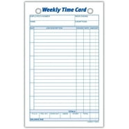 Adams Time Sheets, 2 Pads/Pack, 100 Sheets per Pad, Weekly Tracking of ...
