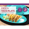 Arrow Home Plastic Fiesta Taco Plate, Holds 3 Tacos and 2 Sides - 4 ...