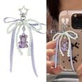 Bear Phone Strap Keychain with Resin Charm, Secure Metal Clasp for ...