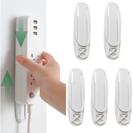 Power Strip Fixator Self Adhesive Power Strip Wall Mount Holder Punch ...